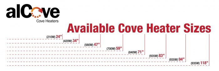 alCove Cove Heaters - King Electric